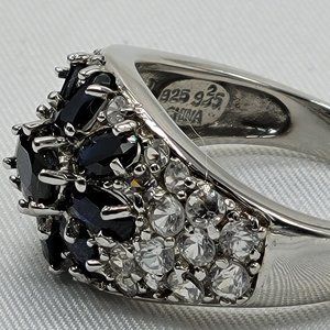 Technibond | Jewelry | Nwot Technibond Womens 925 Ring With Blue Stones ...